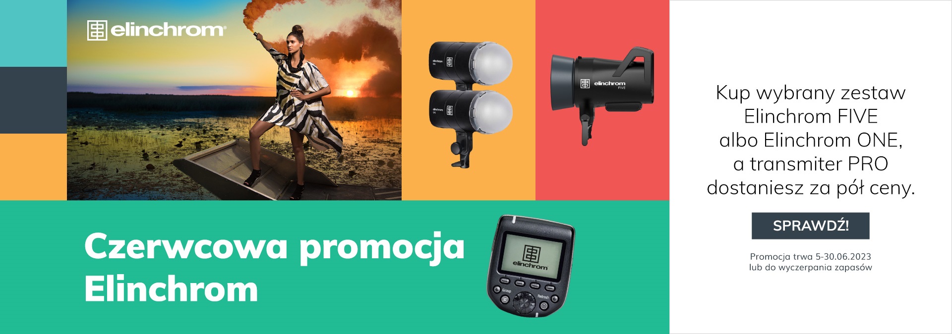 Czerwcowa promocja Elinchrom - przy zakupie lampy rabat 50% na wybrany ...