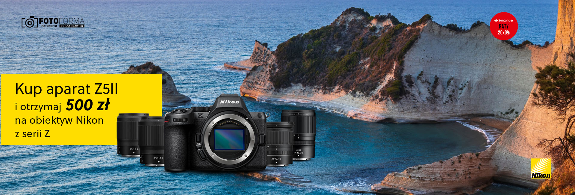 Kup aparat Nikon Z5II i zyskaj voucher 500 zł na dowolny obiektyw ...